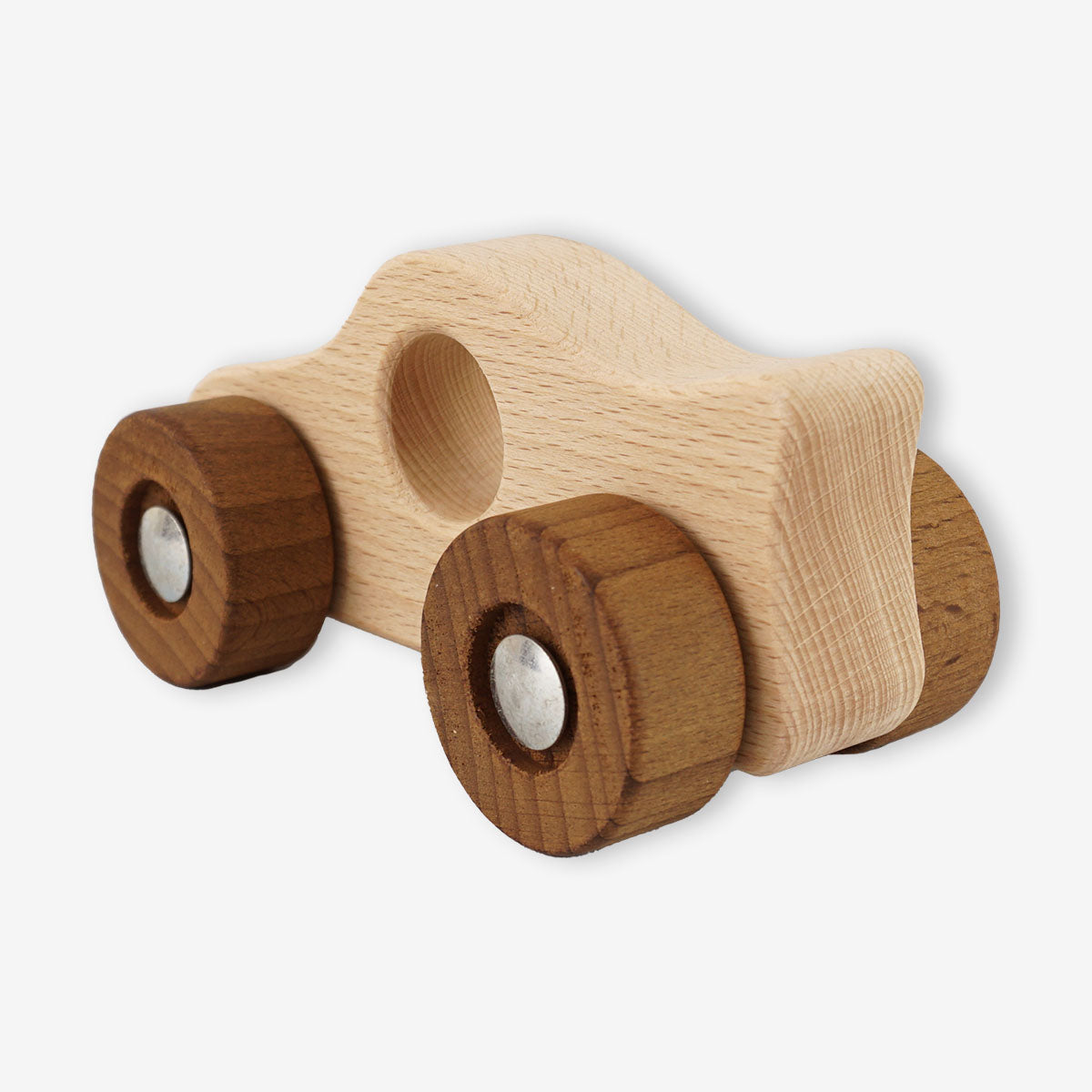 Goki Nature Wooden Toy Racing Car - Light | Lullabuy