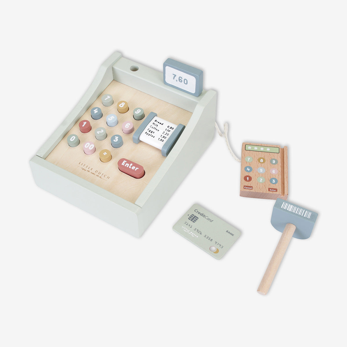 Little Dutch Cash Register with Scanner | Lullabuy