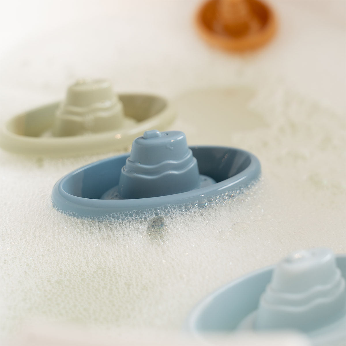 Little Dutch Stackable Bath Boats – Blue | Lullabuy