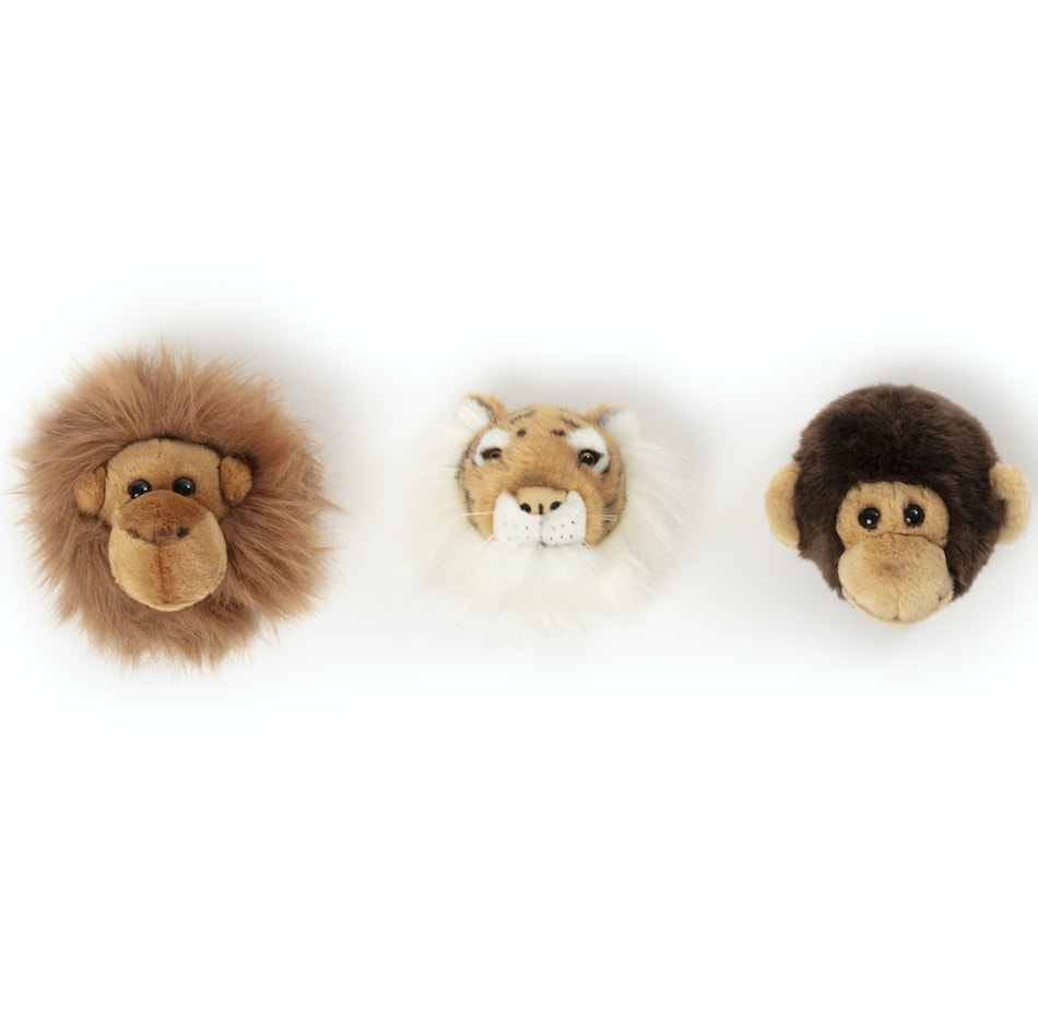 Wild and Soft Jungle Trophy Heads - Set of 3 | Lullabuy