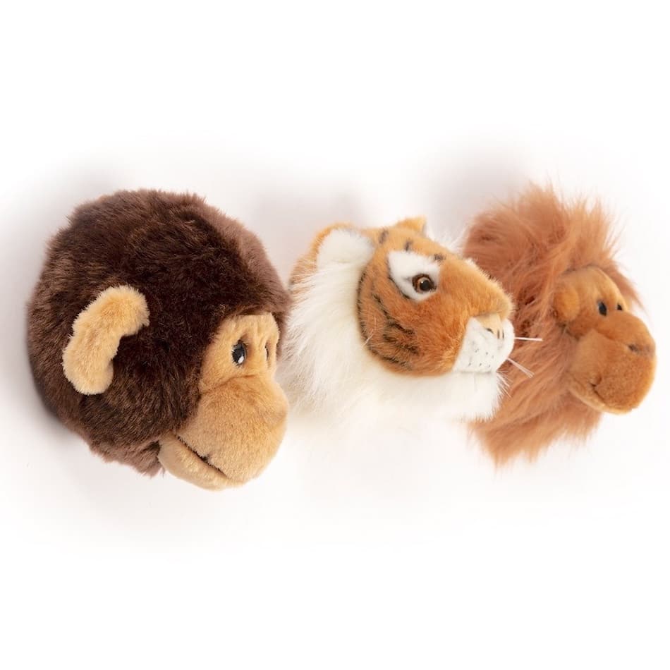 Wild and Soft Jungle Trophy Heads - Set of 3 | Lullabuy